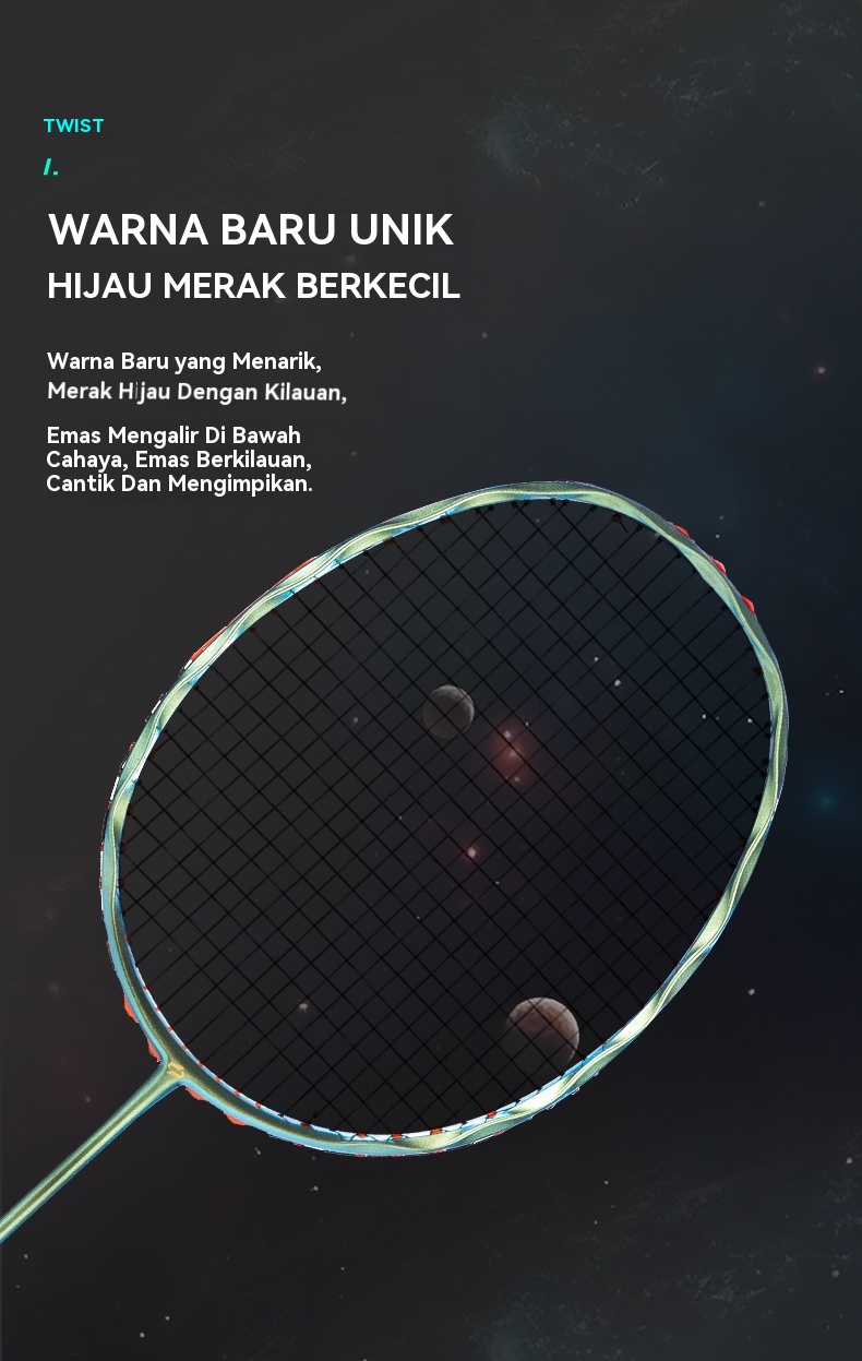 SALYWEE SPORT 5U Badminton Racket Full Carbon Fiber training 28-30lbs ...