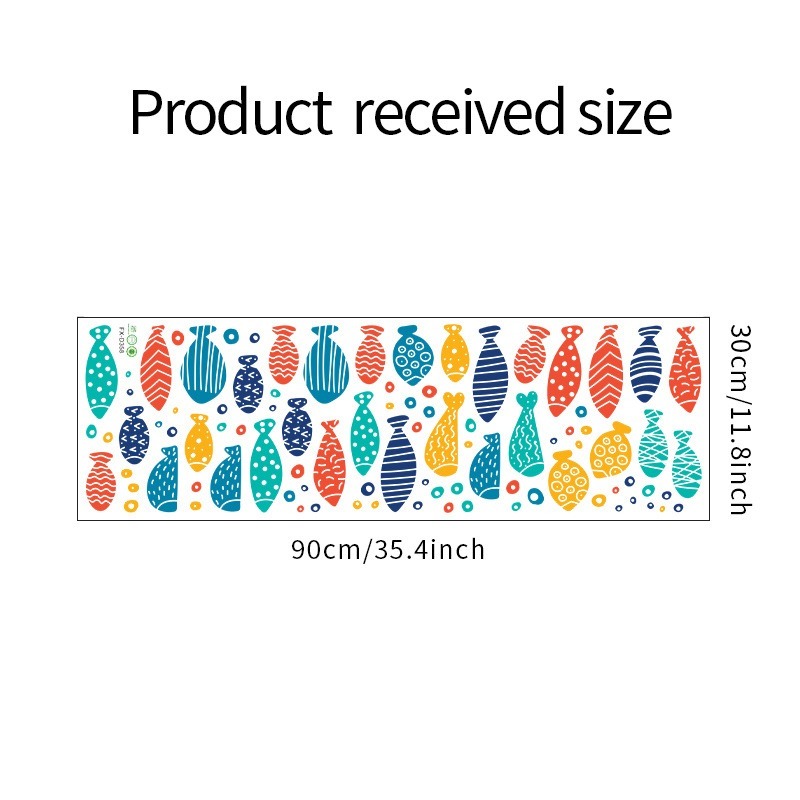 Cartoon Colored Fish School Children's Room DIY Kindergarten Bedroom ...