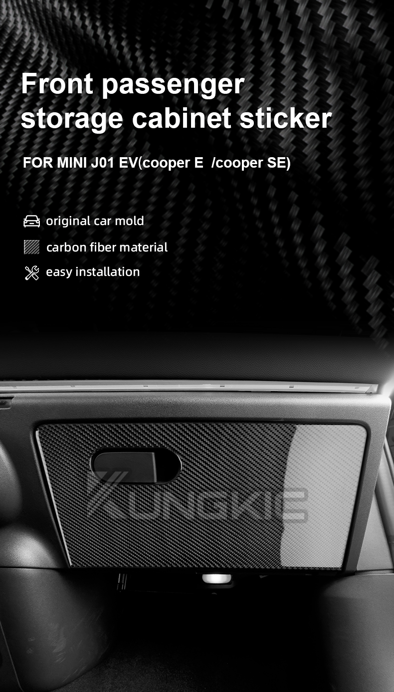 KUNGKIC Soft Carbon Fiber For MINI Cooper J01 EV 2024 2025 Passenger ...