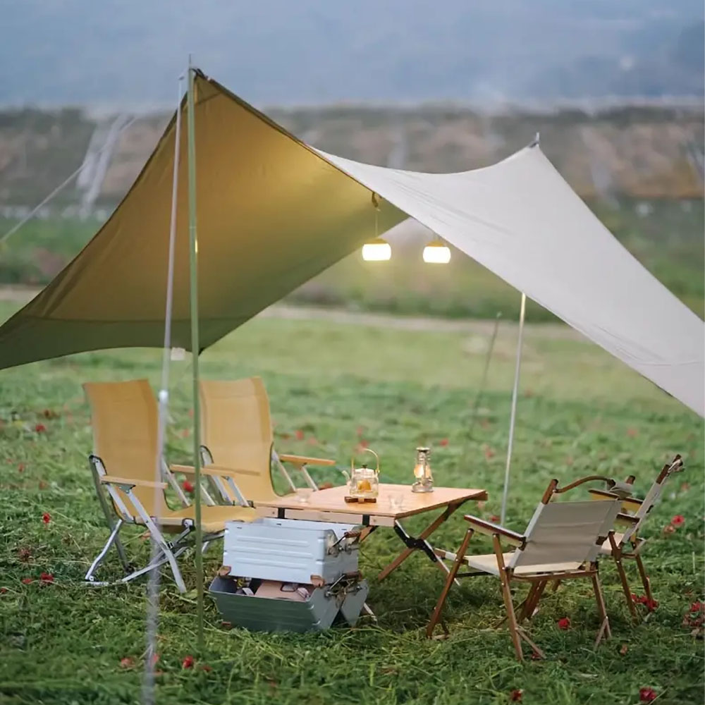 Free Pole Flysheet Camping Waterproof Ultralight Weight Groundsheet ...