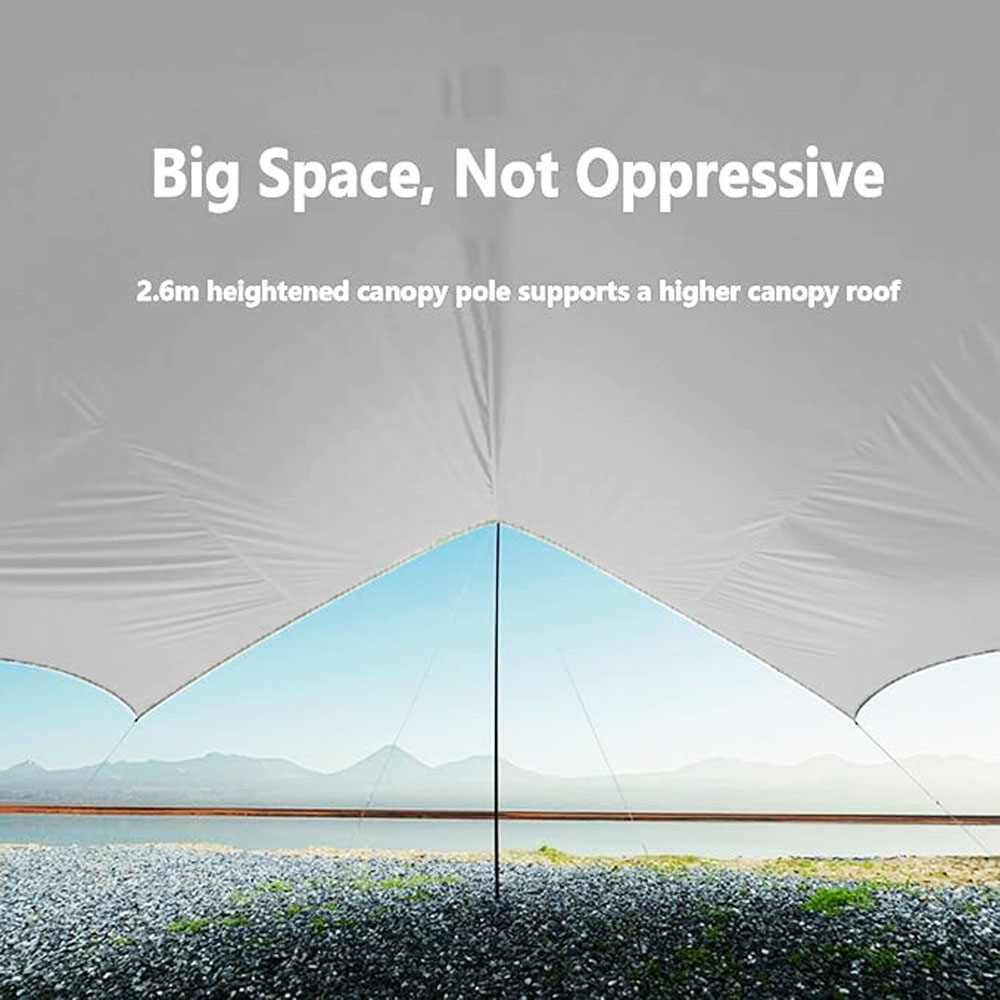 Free Pole Flysheet Camping Waterproof Ultralight Weight Groundsheet ...