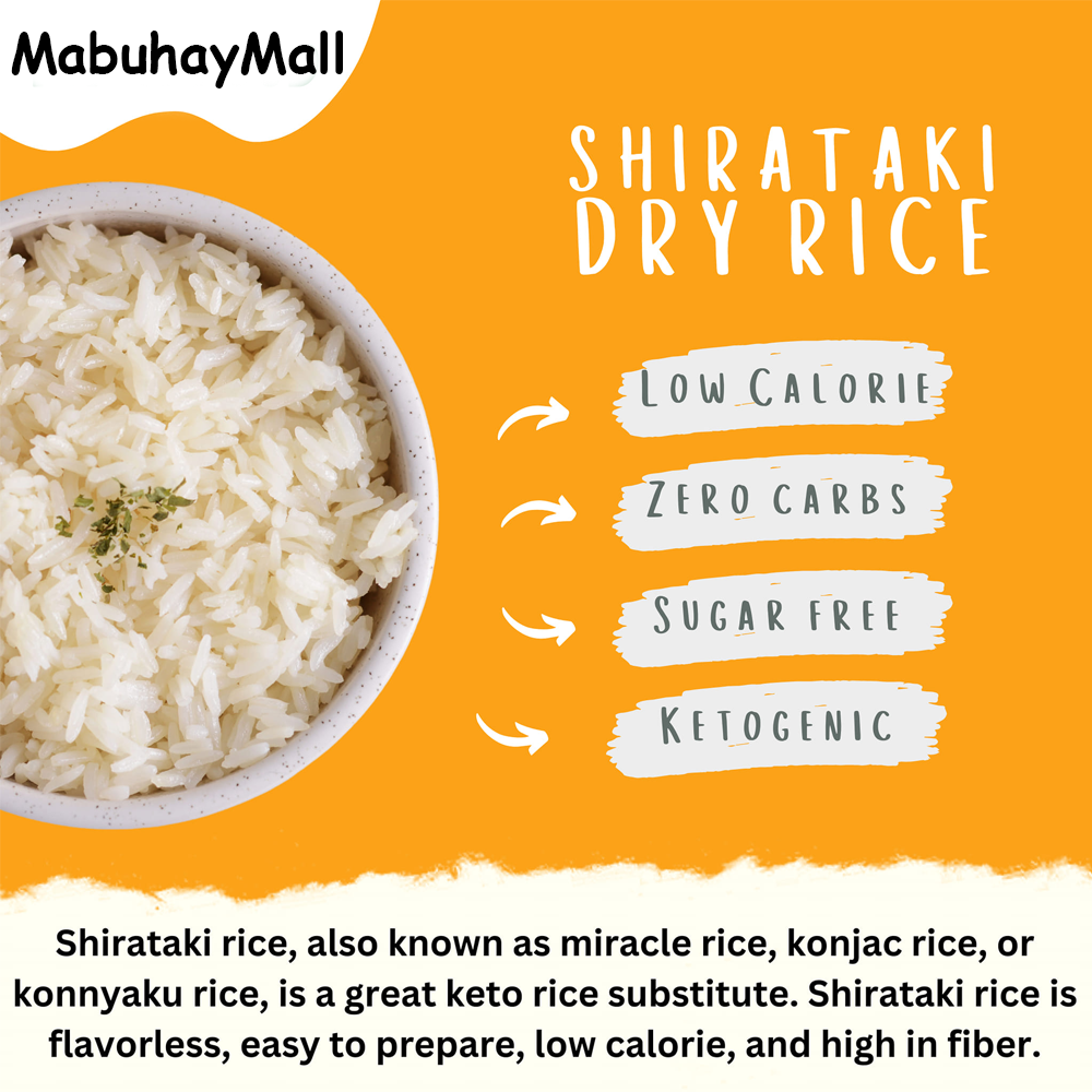 Halal konjac Dry Rice1kg Shirataki Rice Less Carb Zero Fat Low Calorie ...