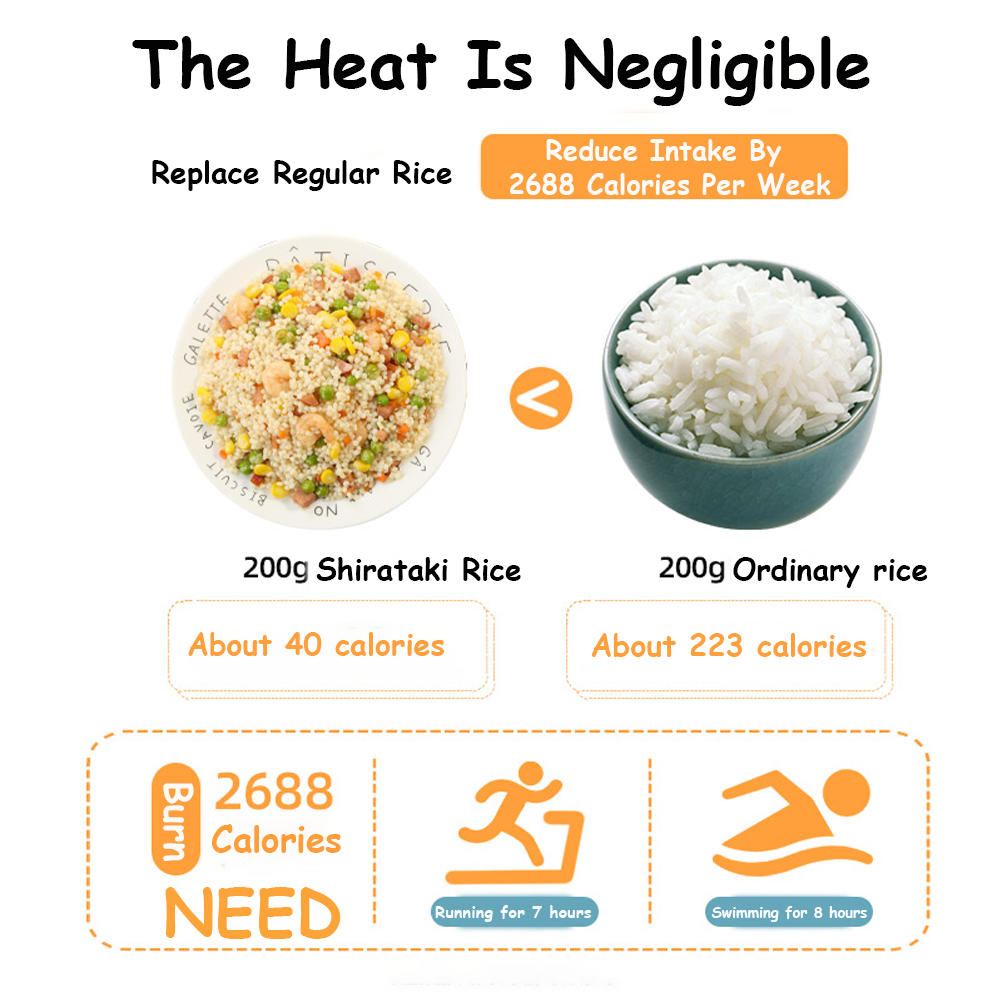 Halal konjac Dry Rice1kg Shirataki Rice Less Carb Zero Fat Low Calorie ...