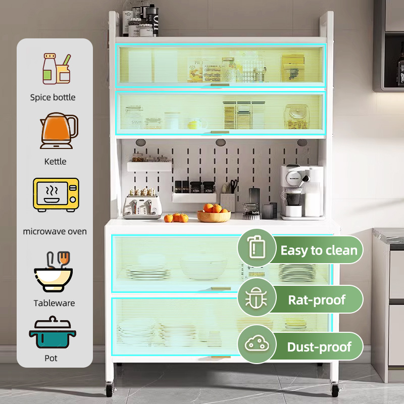 Cambond Kitchen Dish Rack Multilayer Cupboards Microwave Ovens Storage ...