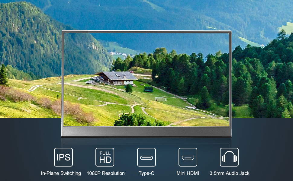 【Local Stock】Portable Monitor 14 /15.6 inch Ultra Slim External Monitor ...