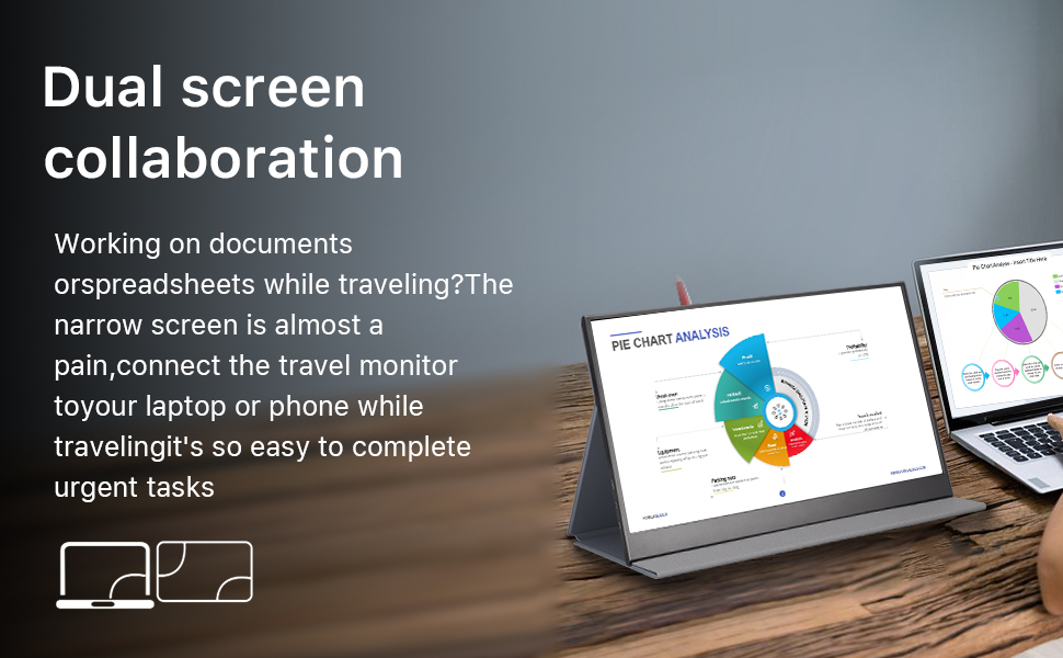 【Local Stock】Portable Monitor 14 /15.6 inch Ultra Slim External Monitor ...