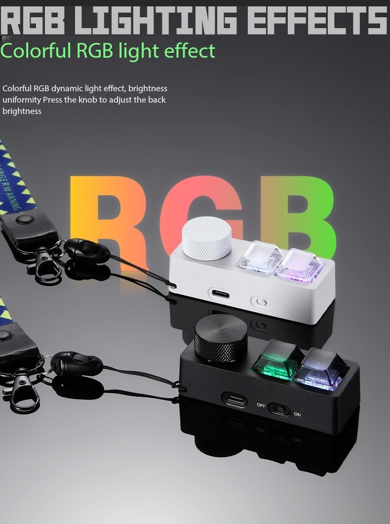 DarmoShark K2PRO Two-button Custom Keypad Copy-paste Wireless ...