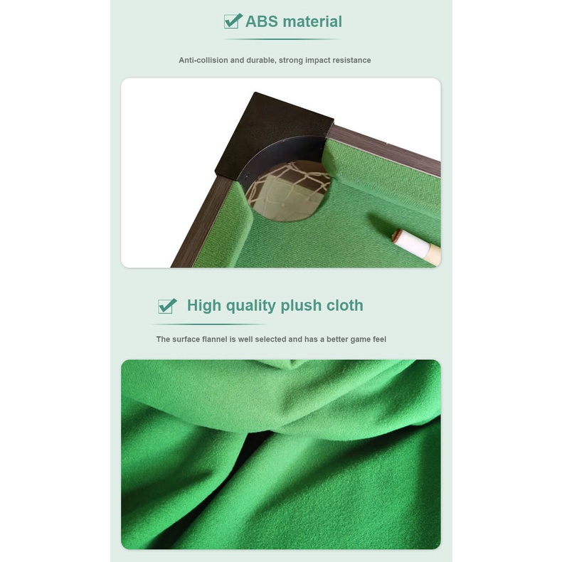 【LianLing】Mini billiard Table for Kids wooden with tall feet pool table ...