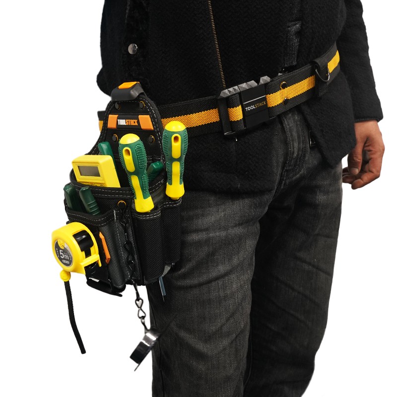 Toolstack Quick-Hanging Tool Bag, TSK-34 Multifunctional Electrician Tool Waist Bag | Shopee ...