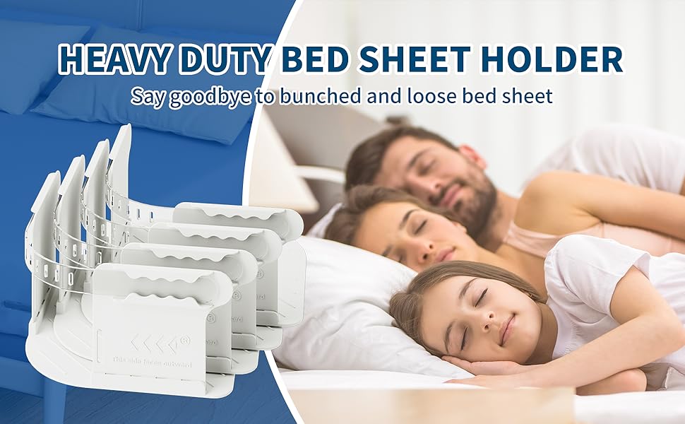Lock Sheet Holders Keep Sheets Tight Heavy Duty Bed Sheet Holder Corner ...