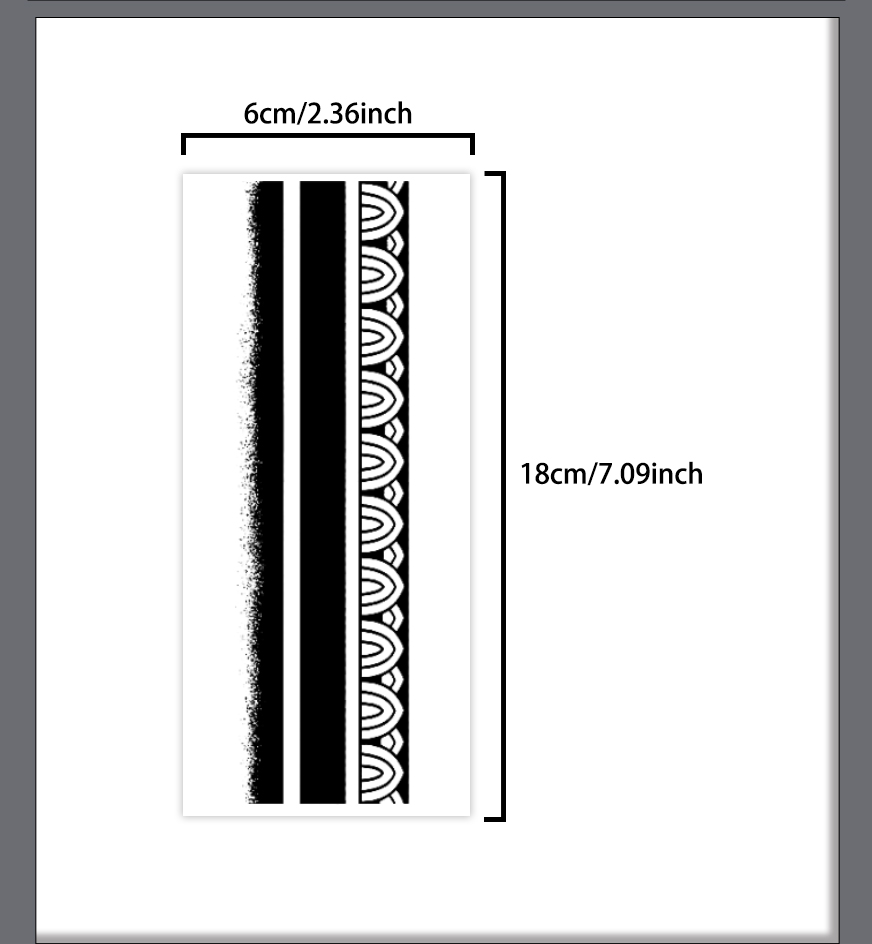 Waterproof Lasting 15 Days Temporary Tattoo Sticker, Bracelet Armband ...