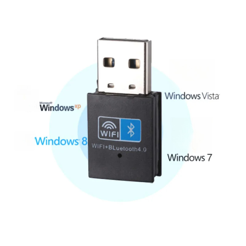 2.4G USB WiFi Bluetooth Adapter 2in1 Dongle Wireless Receiver Driver ...