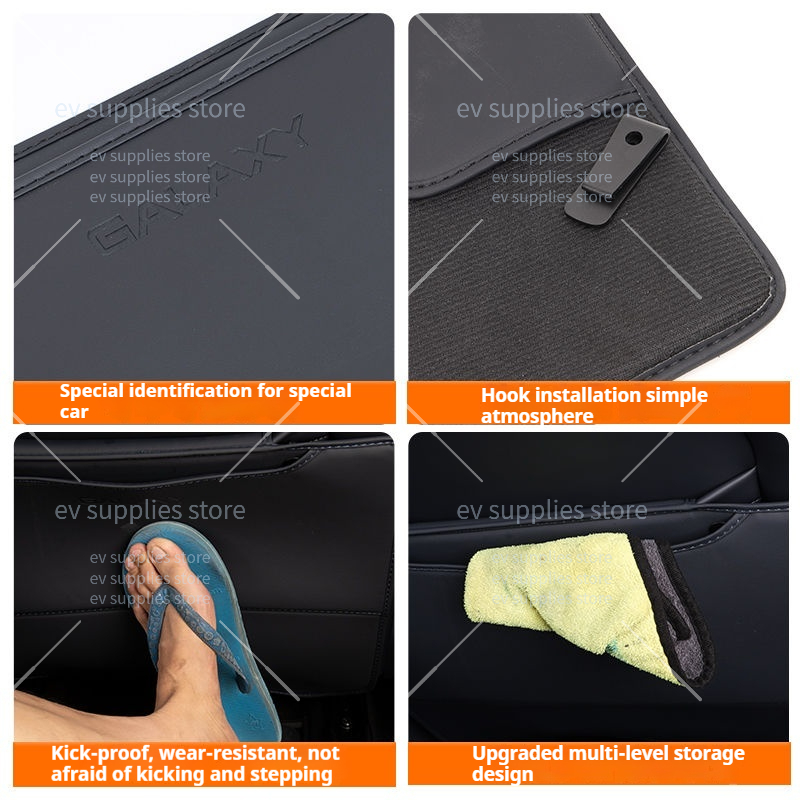 Proton eMas 7 leather seat back anti kick mat pad protector cover ...