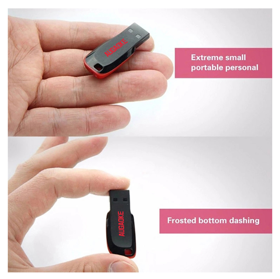 AUGAOKE Pen Drive Waterproof USB Flash Drive for PC 4 to 128GB Large ...