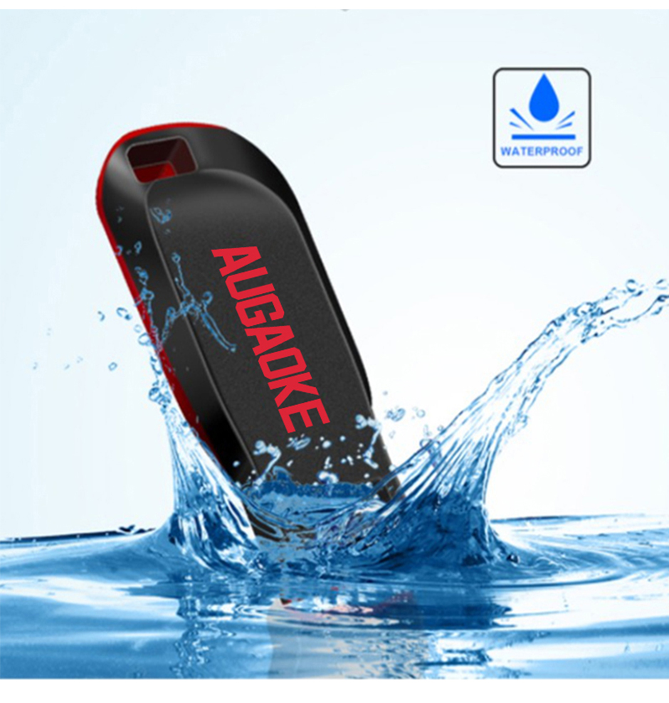 AUGAOKE Pen Drive Waterproof USB Flash Drive for PC 4 to 128GB Large ...