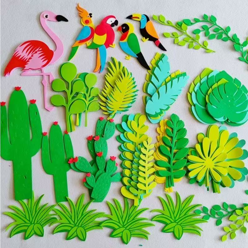 Notice board New Long Fence pagar Craft 3D EVA foam blackboard Wall ...