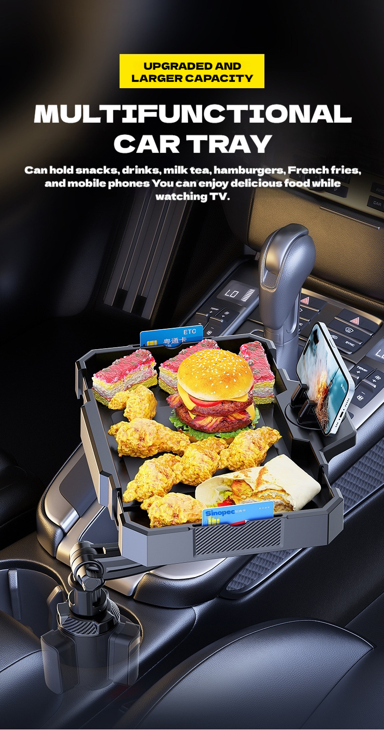 car table Multipurpose Car Food Tray Car Extendable Plate Portable Car ...