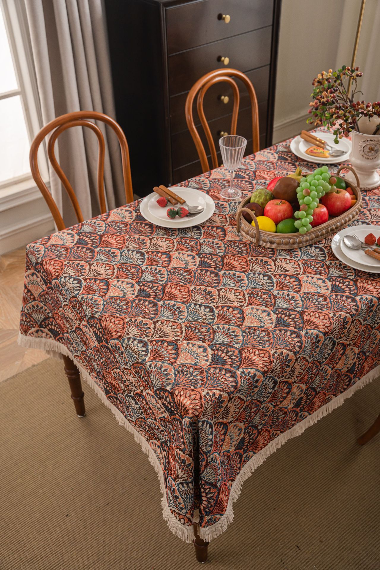 Long Tablecloth for Rectangular Tables Cotton Linen Table Cloth Linen ...