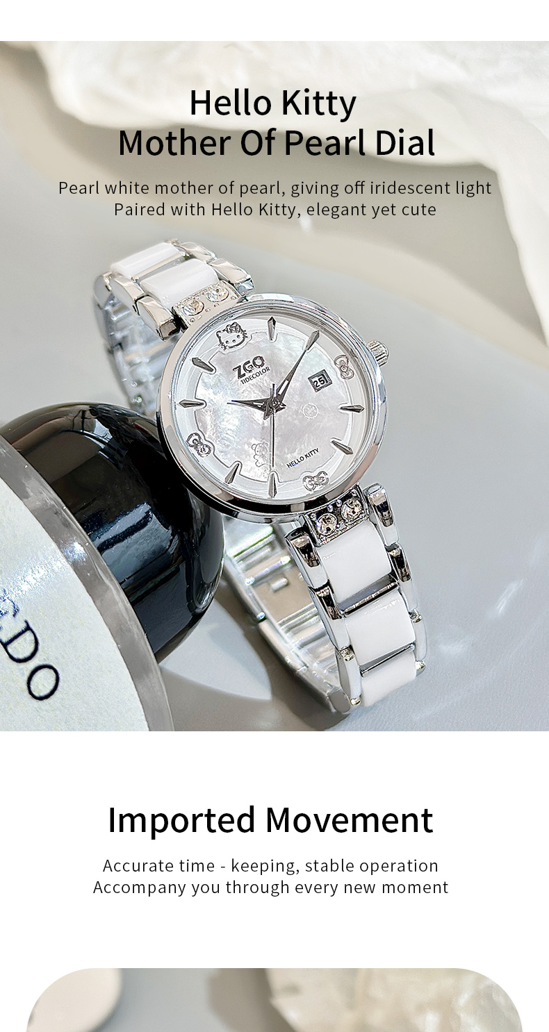 ZGO x Sanrio HelloKitty Watch Women's Light Luxury High-End High ...