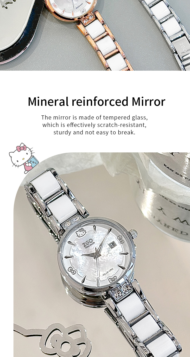 ZGO x Sanrio HelloKitty Watch Women's Light Luxury High-End High ...