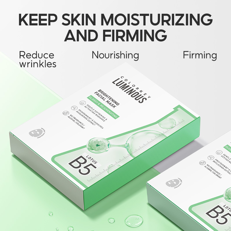 COLORKEY LUMINOUS B5 Facial Mask Sheet 10ea/Box Hydrating, Nourishing ...