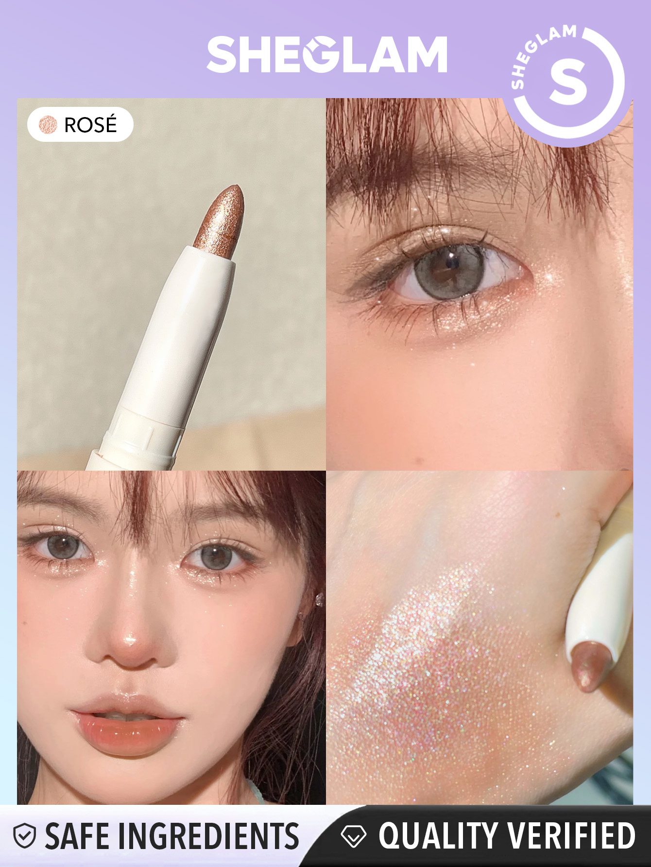 SHEGLAM Multi-use Eyeshadow Pencil Eyeliner Pencil Nose Face Clear ...