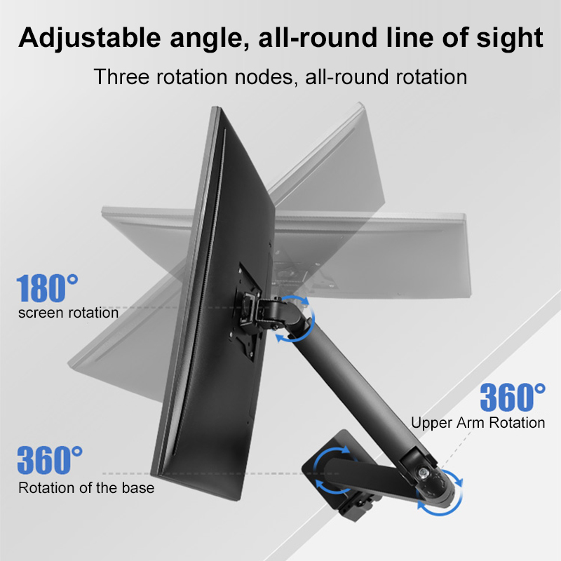 Monitor Arm Desktop Mount Bracket 17”-32”Monitor Stand 360° Multi ...