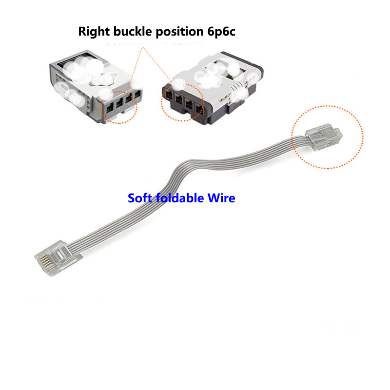 10Pcs/Lot EV3 Data Line 28AWG Crystal Hard soft wire Black white light ...