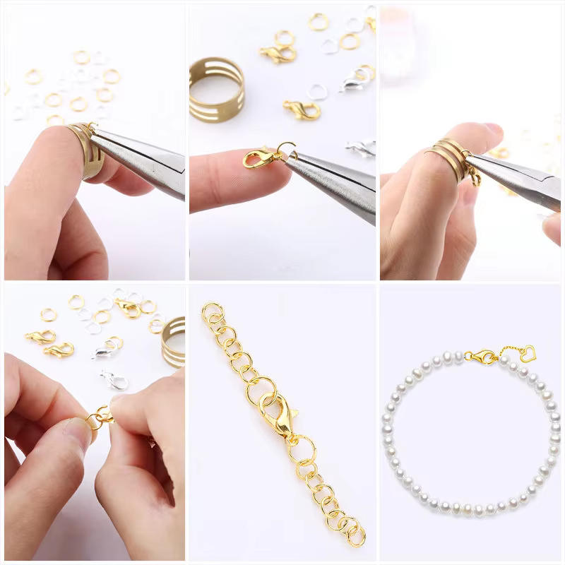 Silver Color Alloy Accessories Jewelry Findings Set Earring Making Kit ...