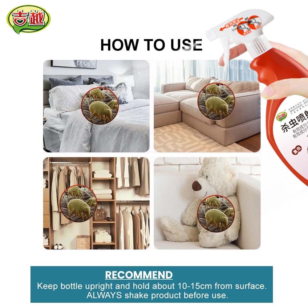 【Ready Stocks】Bed Bug Spray Killer Mite Removal Spray Bed Bug Killer ...