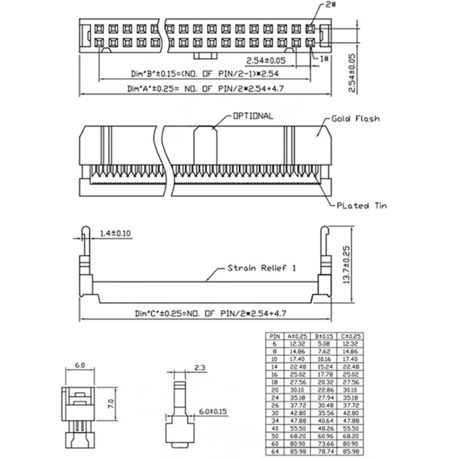 [Ready Stock Supply] 5pcs FC Crimping Head ISP Horn Plug JTAG2.54MM ...