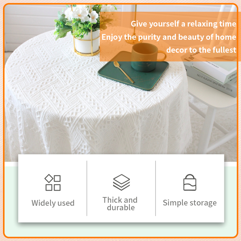 【RAYA SALE】Alas Meja Aesthetic Table Cloth Round Table Cloth With ...