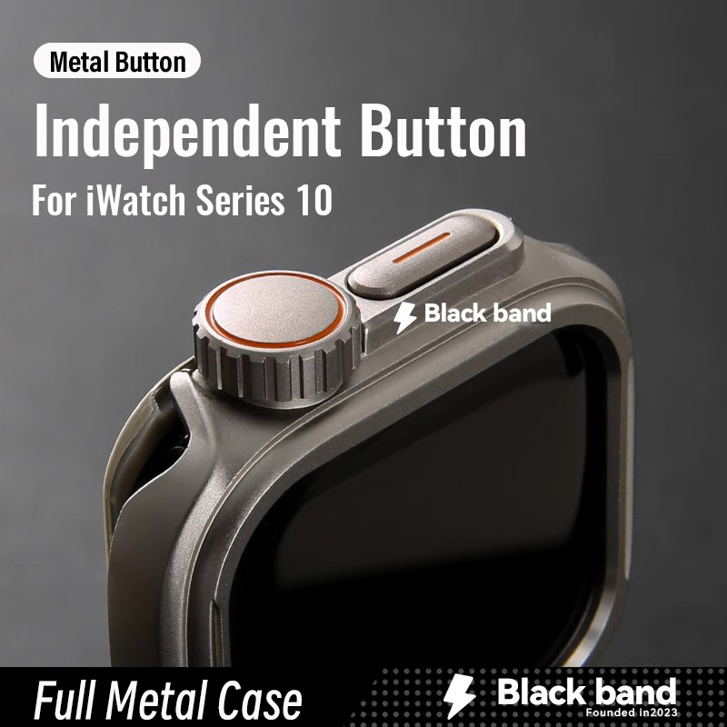 Armor Rugged Metal Case for iWatch Series 11 46mm 42mm Ultra3 49mm Case ...