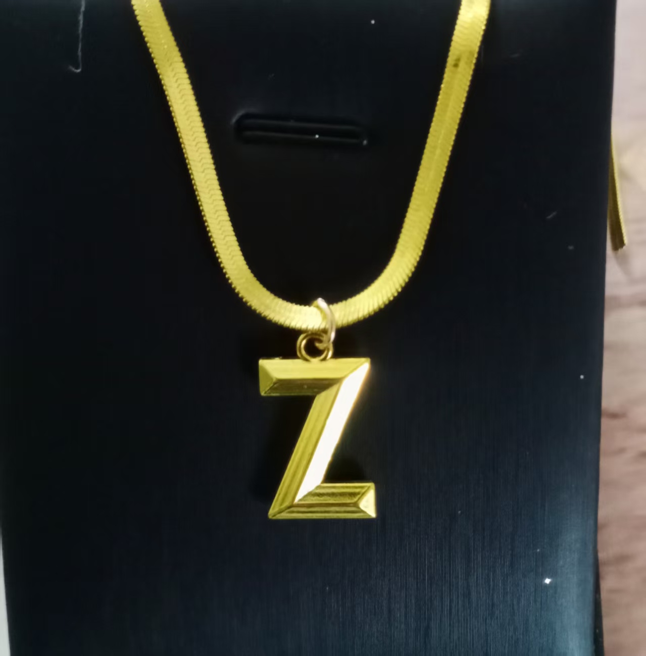 Elegant A-Z Alphabet Pendant Necklace for Women Chic Snake Chain ...