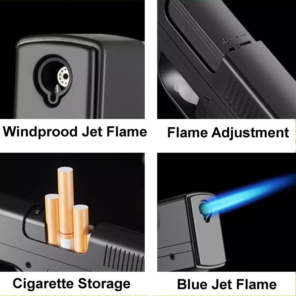 Creative Design Butane Gas Blue Jet Flame Torch Lighter 3 Different ...
