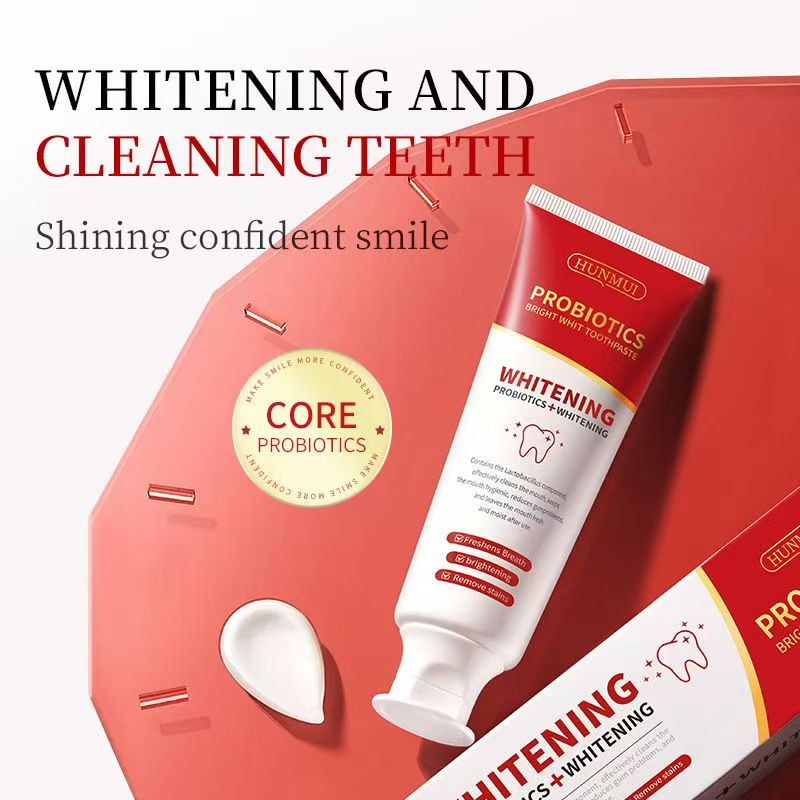 HUNMUI Probiotic Whitening Toothpaste Remove Tooth Stains & Tobacco ...