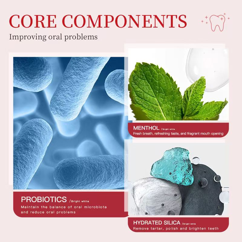 HUNMUI Probiotic Whitening Toothpaste Remove Tooth Stains & Tobacco ...