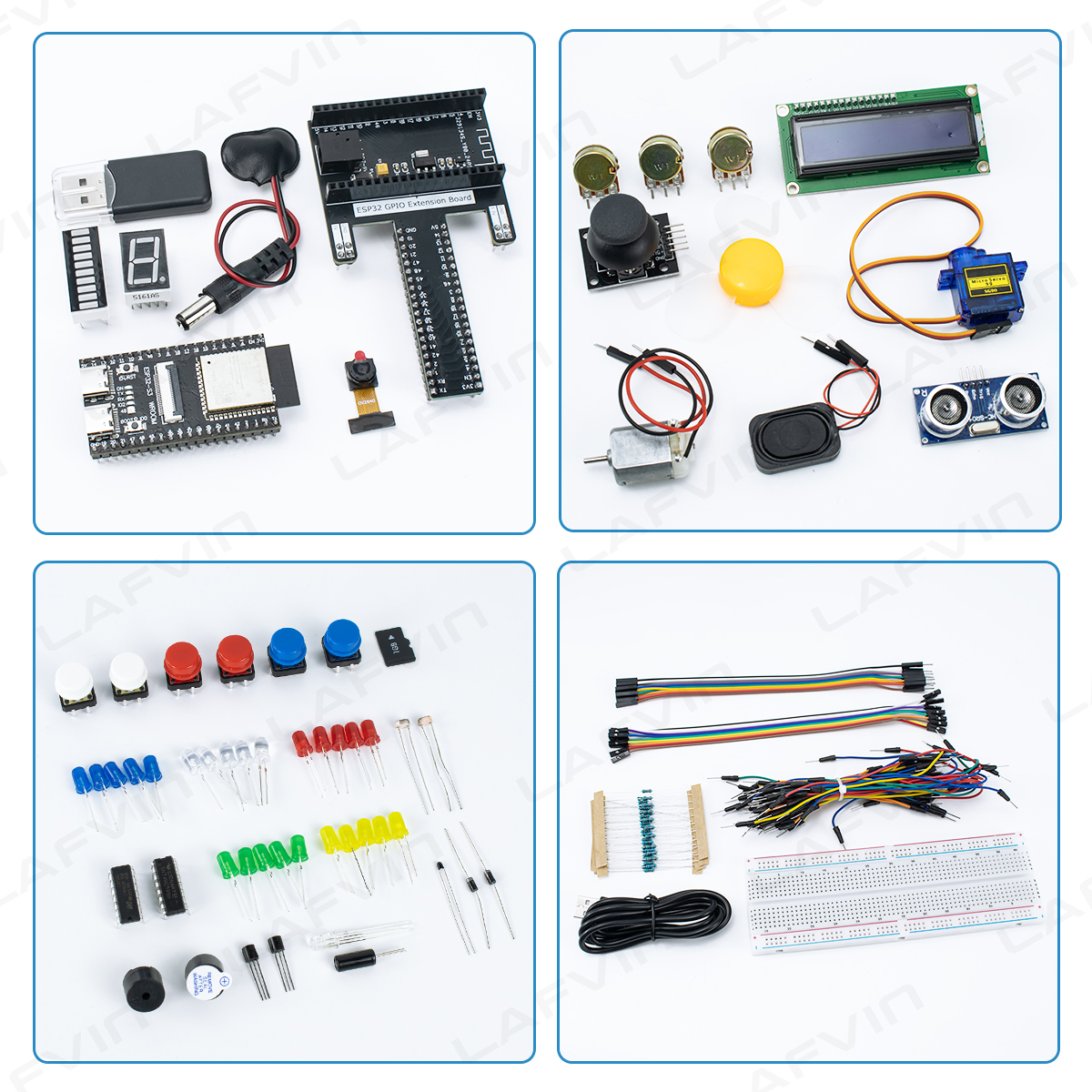 LAFVIN Basic/Ultimate Starter Kit for ESP32-S3-WROOM, Compatible with Arduino IDE, Onboard ...