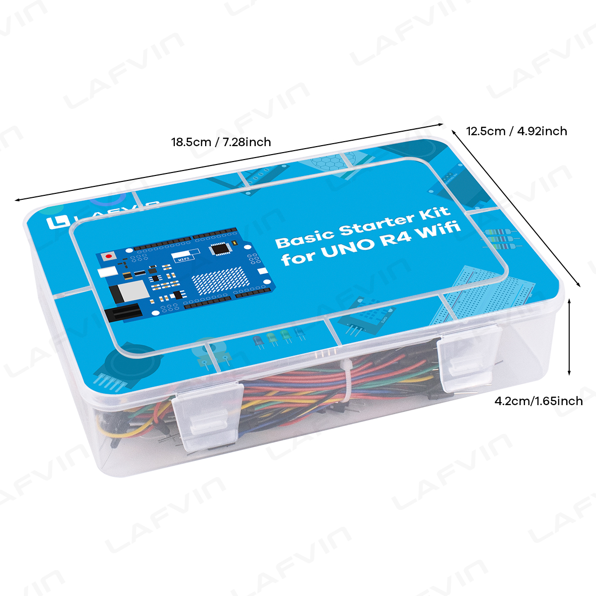 LAFVIN Arduino UNO R4 Basic Starter Kit with breadboard DHT11 WIFI IOT ...