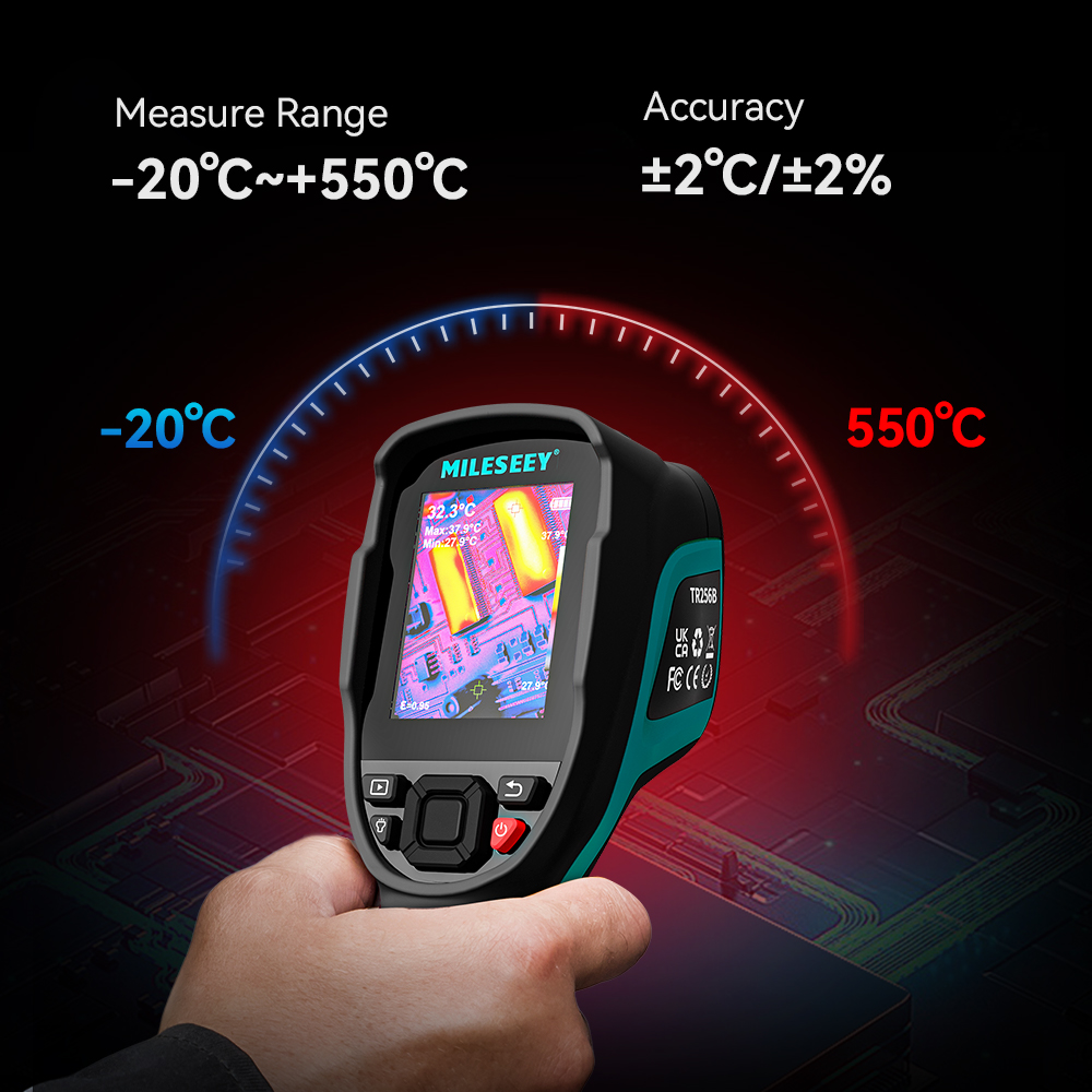 Mileseey TR256B Infrared Thermal Imager Thermal Imager Leak Detector ...