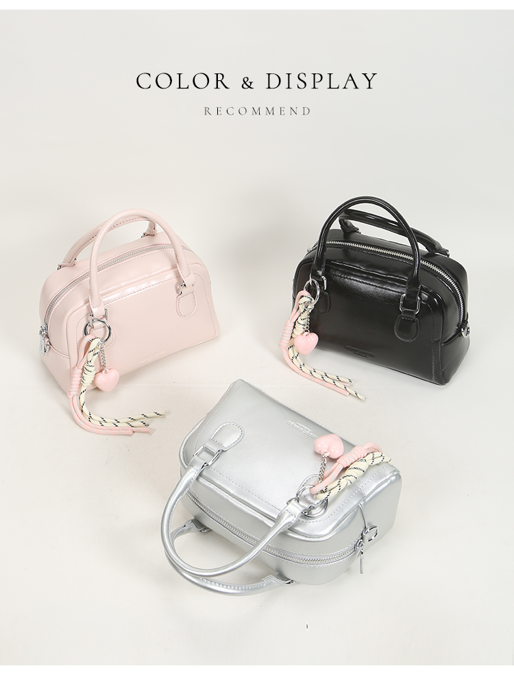 Caidre Cute Bowling Bag Portable Luxury Female Bag Trendy Commuter Work ...