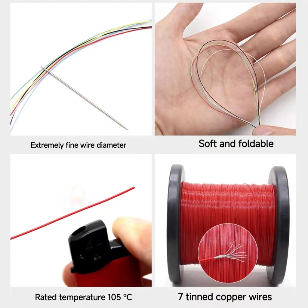 Extra fine 10064 Teflon wire electronic wire 26AWG high-temperature multi-stranded wire | Shopee ...
