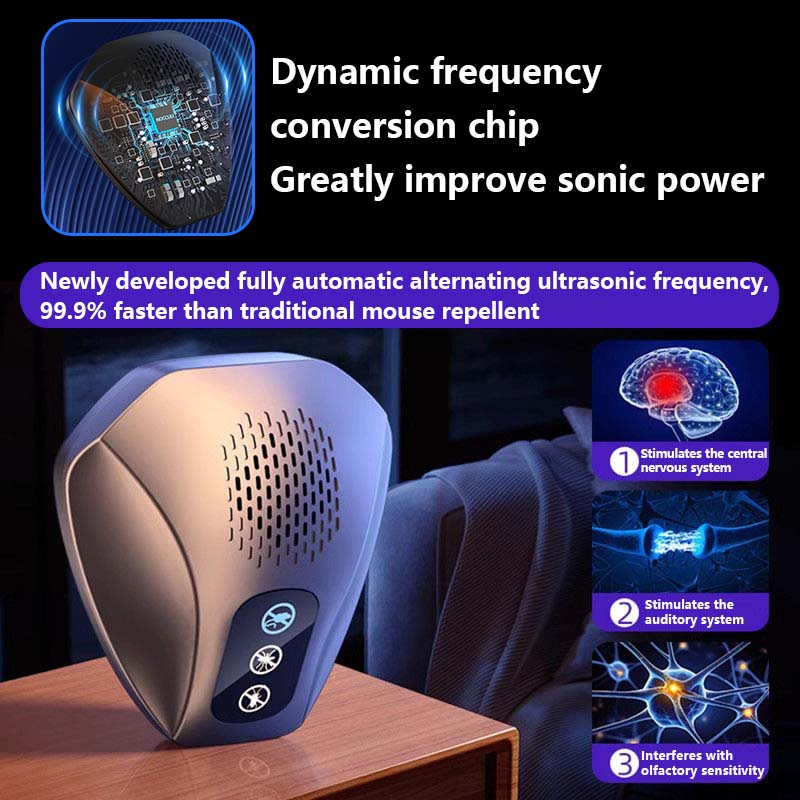 【2025 New Ai chip】Rat repellent ultrasonic 720° Smart Ai chip Penghalau ...