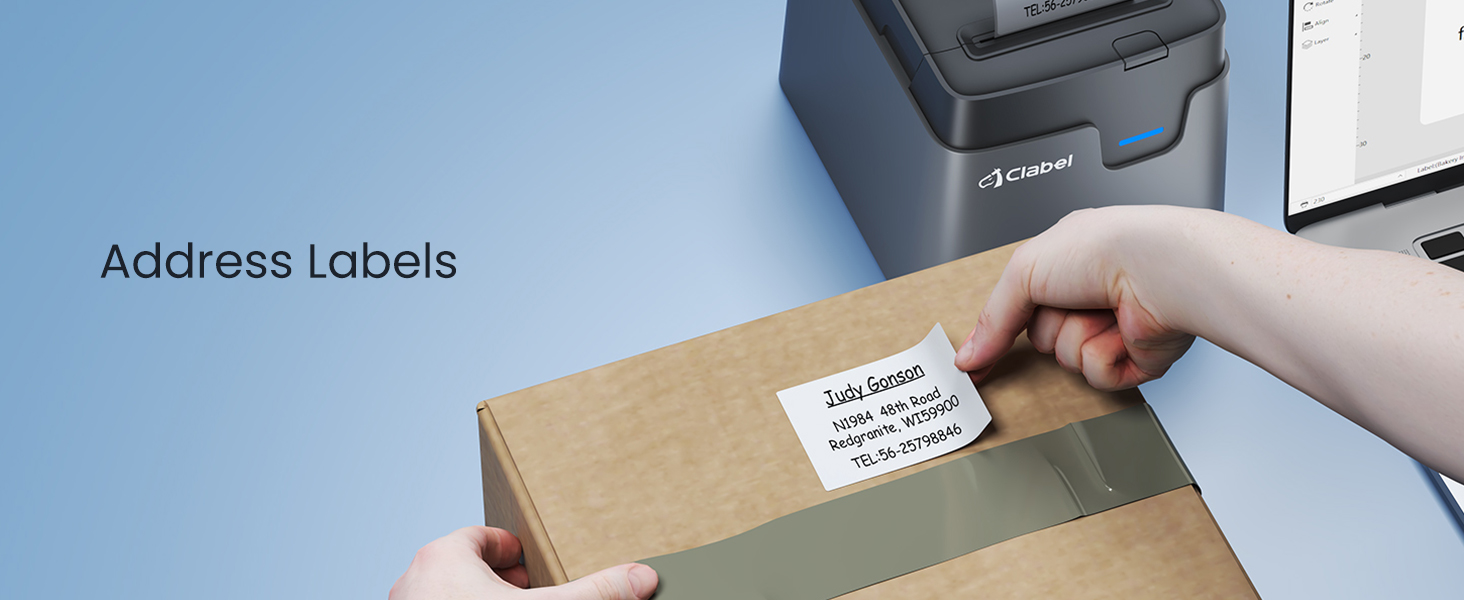 CLABEL 221D/321D Bluetooth+USB Thermal Label Printer - High-Speed ...