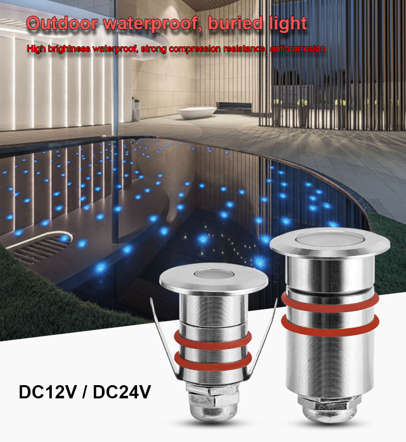 DC12V 24V Mini LED IP68 Waterproof Stainless Steel Pool Underwater ...