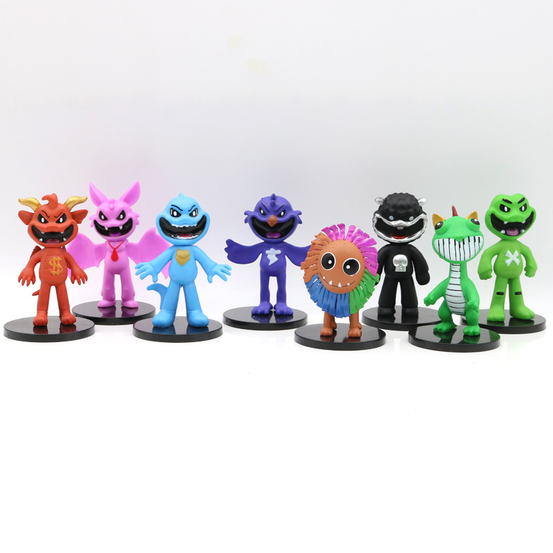 Poppy Playtime Chapter 4 Figures Set Toy Doey Pianosaurus Yarnaby Model ...
