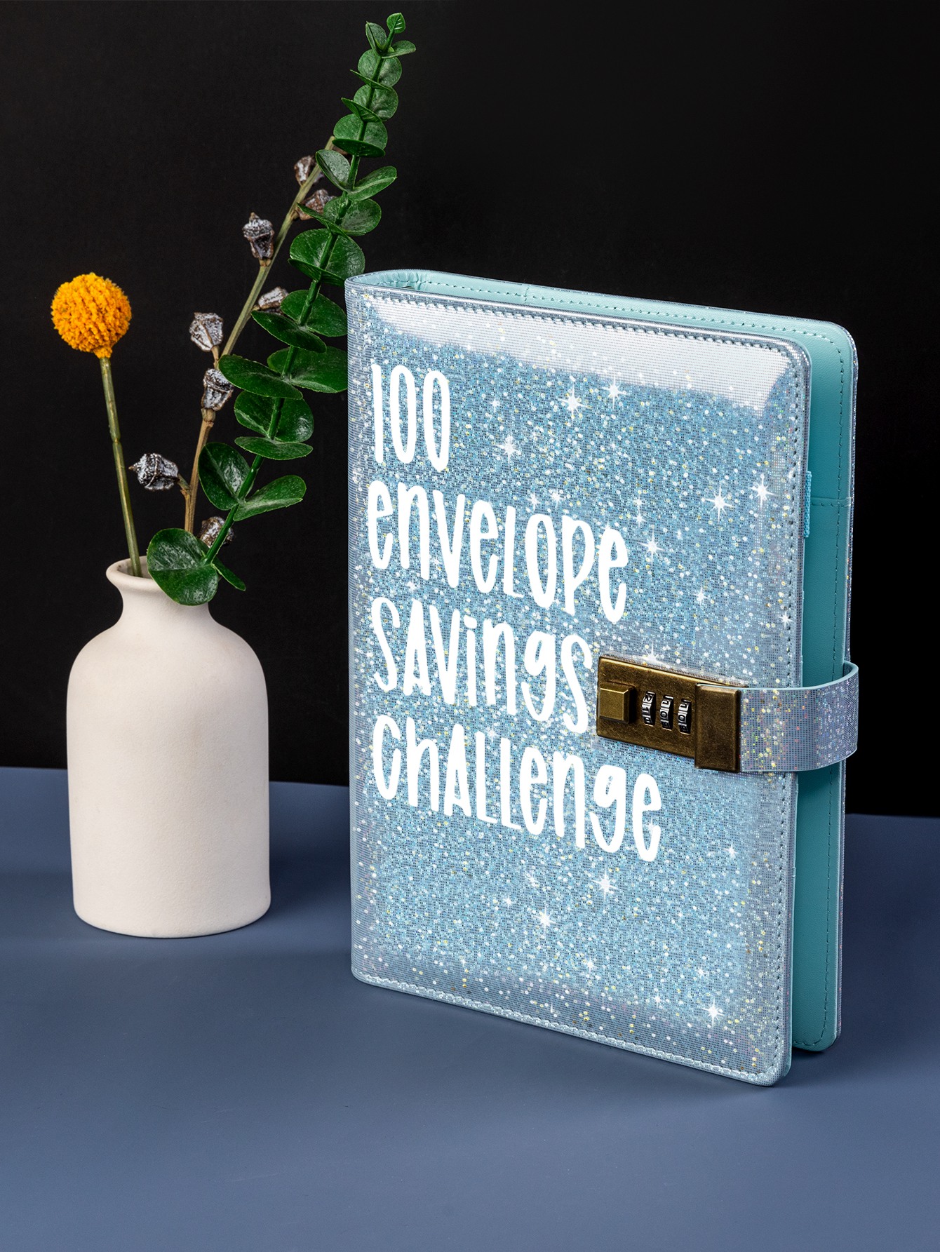 100-day money saving challenge notebook, two-grid lockable money saving ...