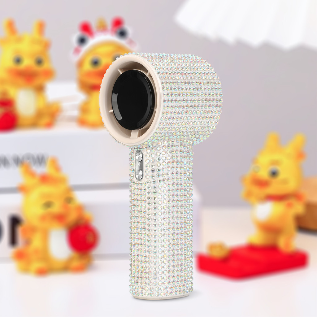 New New Goojodoq High-Speed Fan DIY Diamond Sticker Portable Fan ...
