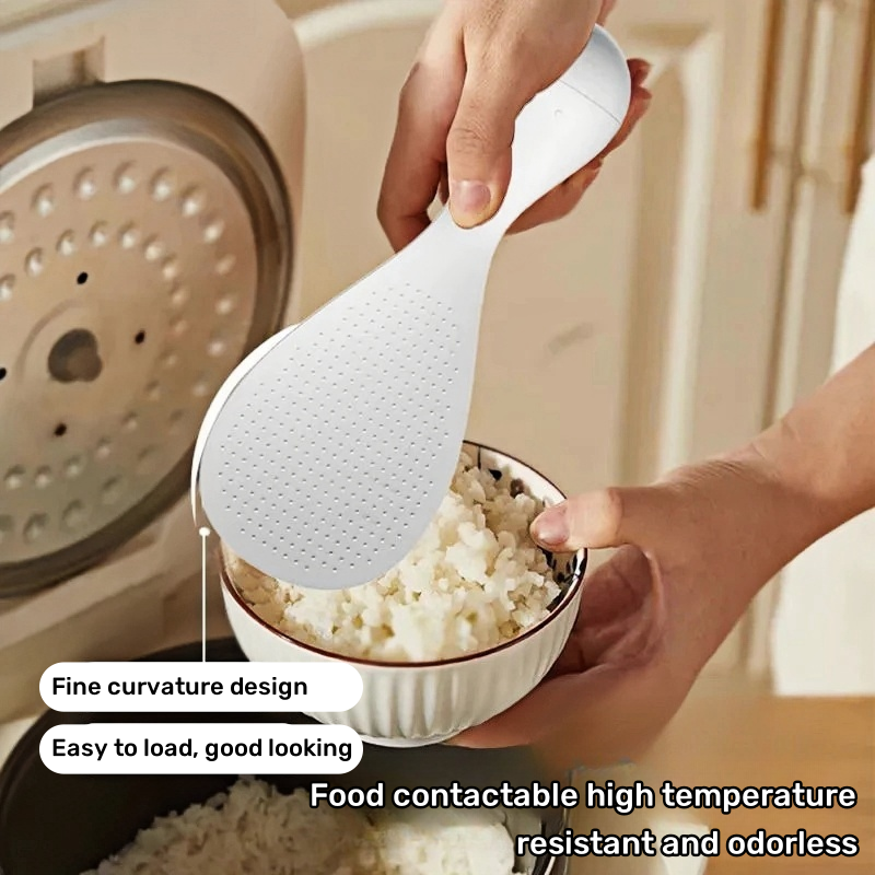 Rice spoon a rice spoon that can stand upright without pouring or ...