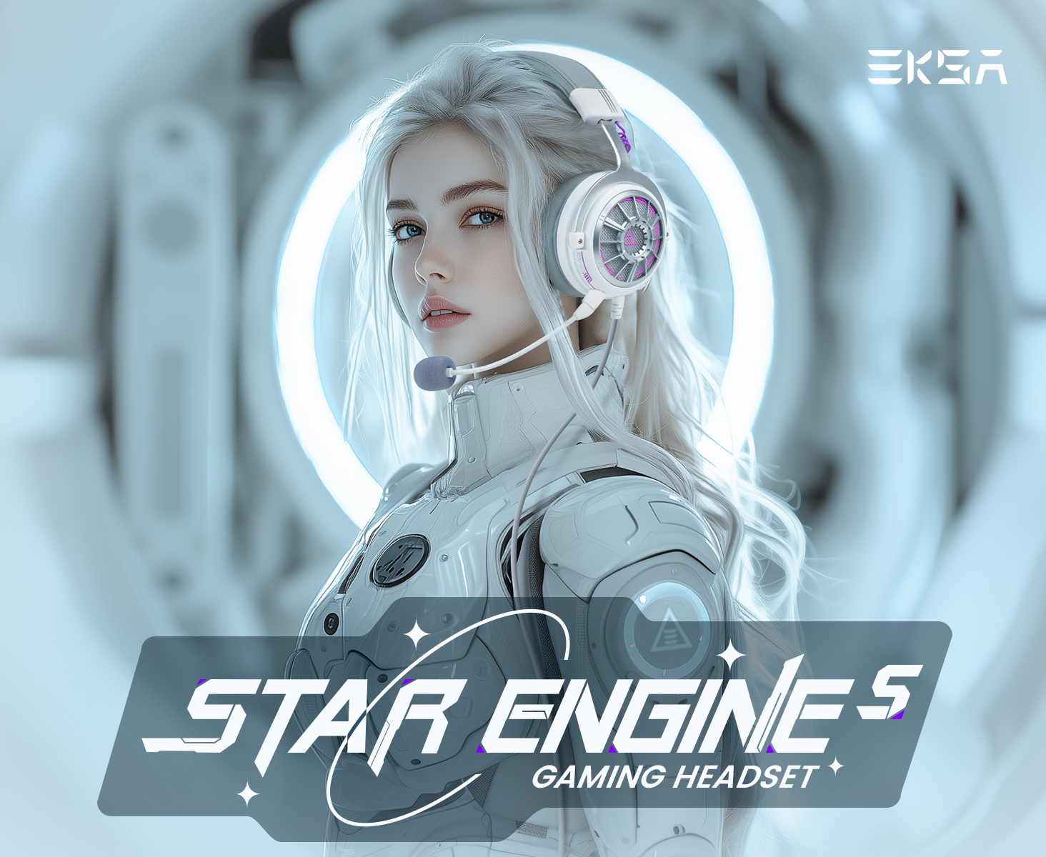 EKSA StarEngine S 3.5mm Wired Gaming Headset with Detachable Mic Stereo Over-Ear Headphones for ...